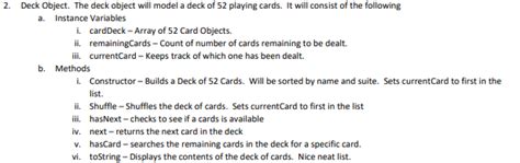 solved import java util random public class deckobject