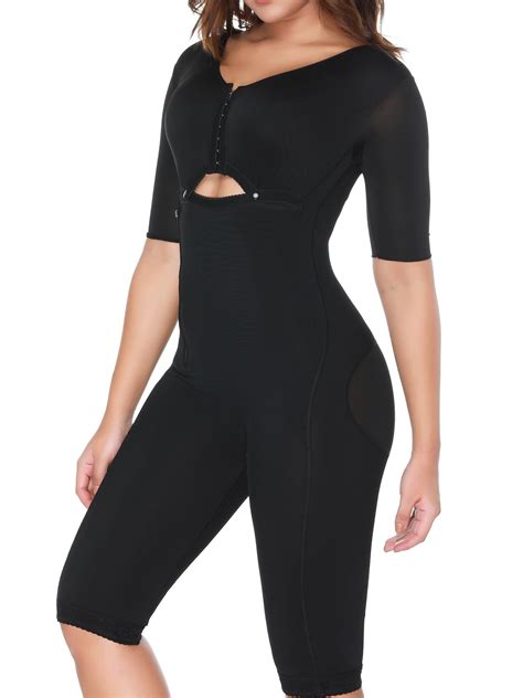 Fitvalen Womens Full Bodysuit Body Shaper Post Surgery Seamless Fajas