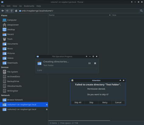 omv 6 does not allow items to be created in smb cifs shares shared