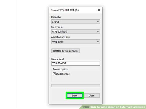 3 Ways To Wipe Clean An External Hard Drive WikiHow