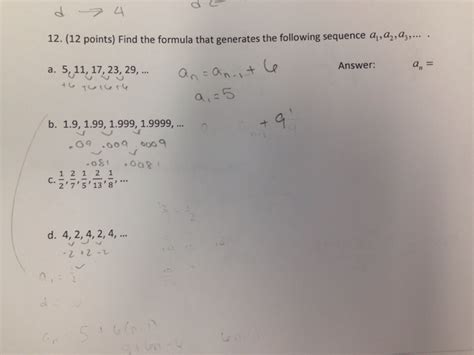 solved 12 12 points find the formula that generates the