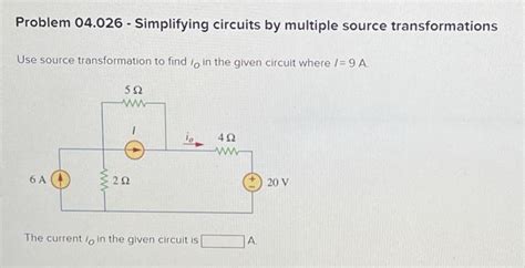 Solved Problem 04 026 Simplifying Circuits By Multiple