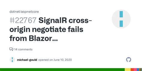 Signalr Cross Origin Negotiate Fails From Blazor Webassembly With Cookie Authentication · Issue