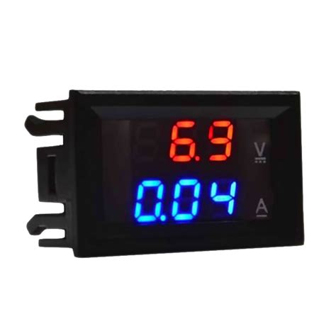 Цифровой вольтметр-амперметр 100V/10A встраиваемый с шунтом купить ...
