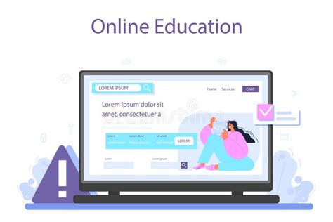 Web Administrator Online Service Or Platform Content Management System Stock Vector