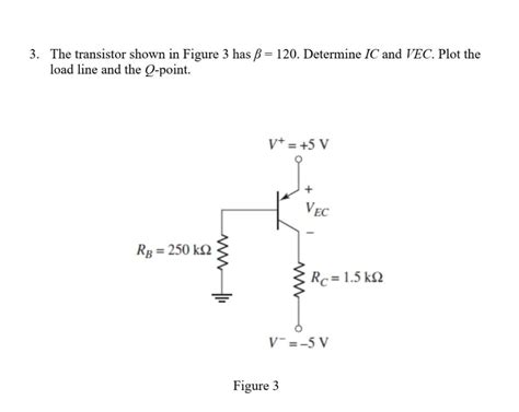 Solved The transistor shown in Figure has ß Chegg