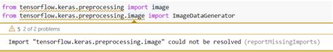 python - Google Colab error: Import "tensorflow.keras.models" could not be resolved ...