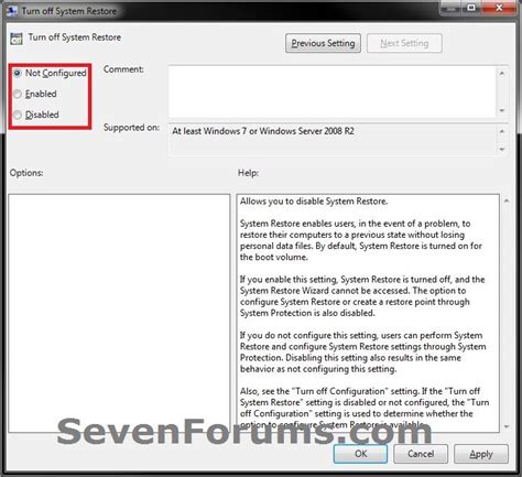 System Restore Enable Or Disable Tutorials