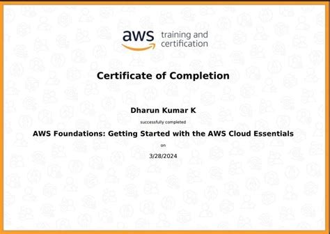 aws cloudcomputing certification learning tech dharun kumar k