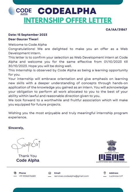 Gaurav Tiwari On Linkedin Codealpha Codealphainternship