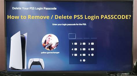 how to remove delete ps5 login passcode youtube