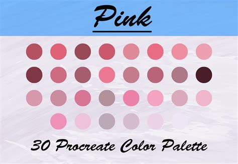 Girly Pink Procreate Color Palette Graphic By Tivecreate · Creative Fabrica Girly Pink Procreate Color Palette Graphic By Tivecreate · Creative Fabrica