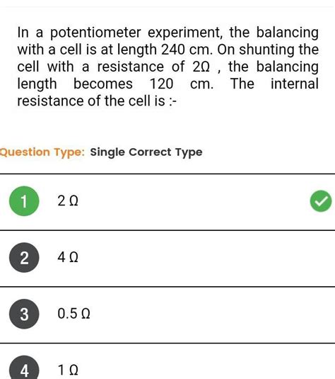 Answered In A Potentiometer Experiment The Balancing With A C