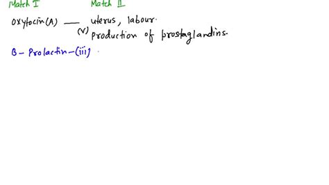 Solvedmatch Column I With Column Ii And Select The Correct Option From