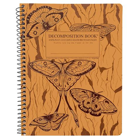 Decomposition Notebook Coilbound Midnight Moths Midoco Art
