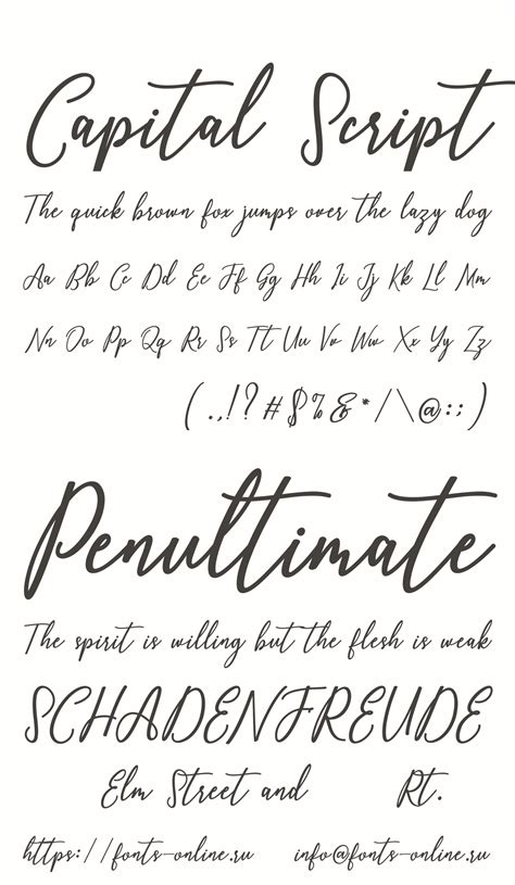 Capital Script Font Capital Script Font