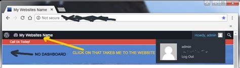 Php Wordpress Dashboard Not Showing Up After Login Only The Top Bar