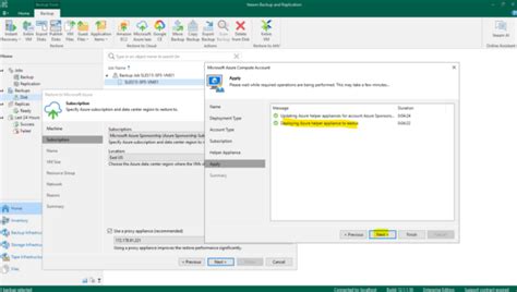 Restore On Premise Virtual Machines To Microsoft Azure By Using Veeam Backup And Replication