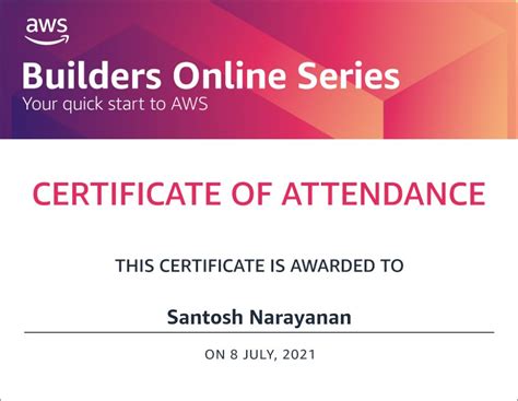 santosh narayanan on linkedin thank you amazon web services aws
