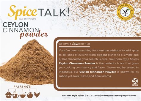 Cinnamon Powder Ceylon Southern Style Spices