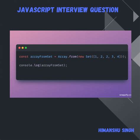 Javscript Quiz What Will Be The Output 🔥 Himanshu Singh Posted On