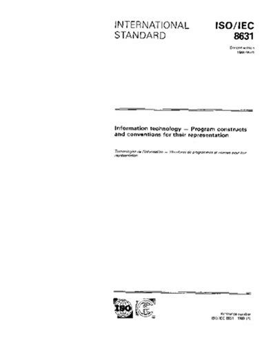 ISO IEC 8631 1989 Information Technology Program Constructs And Conventions For Their