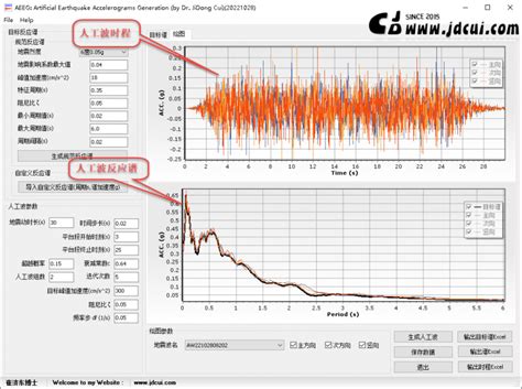 [软件][地震动] Aeeg人工地震波合成 —— 案例1 拟合自定义反应谱 崔济东的博客
