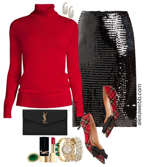 Plus Size Red Holiday Outfits Alexa Webb