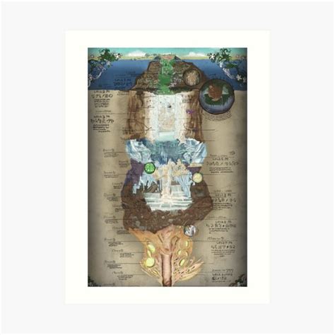 Made In Abyss • Abyss Chart Art Print For Sale By Bpound Redbubble