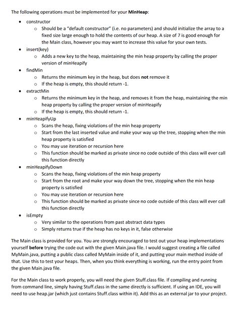 Solved Program 7 Follows L9 Heaps Your Objective Is