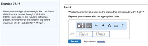 Solved Exercise 36 16 Part A Monochromatic Light Of