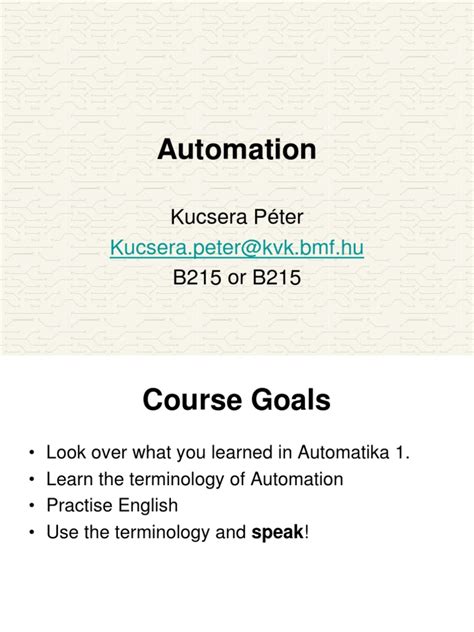 Pdf Automation Lecture 1 Dokumentips