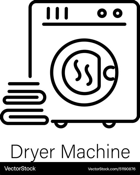 Dryer Machine Royalty Free Vector Image Vectorstock