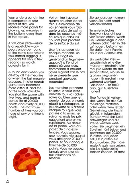 Atari 2600 Vcs Dig Dug Scans Dump Download Screenshots Ads