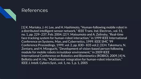 Human Following Robot Pptx