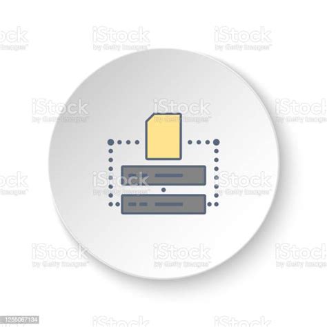 웹 아이콘 데이터베이스 폴더에 대한 라운드 버튼입니다 버튼 배너 라운드 응용 프로그램 일러스트에 대한 배지 인터페이스 개념에