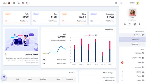 Admira Angular 20 Material Design Admin Dashboard Template By Redstartheme