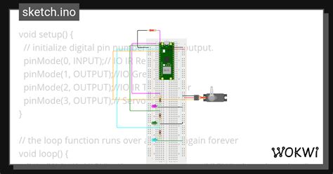 Ir Txrx And Servo Wokwi Esp32 Stm32 Arduino Simulator