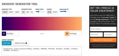 gradient background generator crea fondos con degradados de color