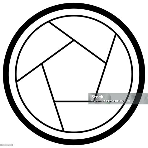 카메라 셔터 아이콘 기호 및 셔터 블레이드 카메라 벡터 일러스트 레이 션의 0명에 대한 스톡 벡터 아트 및 기타 이미지 0명 겉창 디자인 Istock