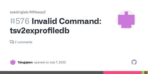 invalid command tsv2exprofiledb · issue 576 · soedinglab mmseqs2 · github