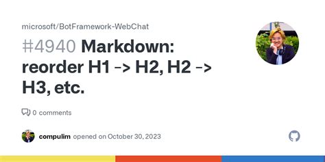 Markdown Reorder H1 H2 H2 H3 Etc Issue 4940 Microsoft