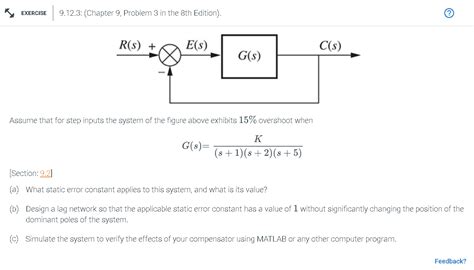solved assume that for step inputs the system of the figure