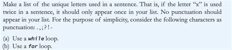 Solved Help In Python Must Be To Input A Sentence And For