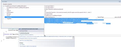 Solved Getting Error Load Report Failed In Vs2010aspne Sap
