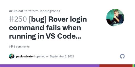 Bug Rover Login Command Fails When Running In Vs Code Container