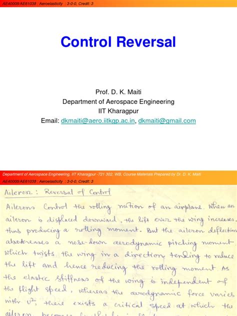 Control Reversal Ppt Pdf Engineering Vehicle Design