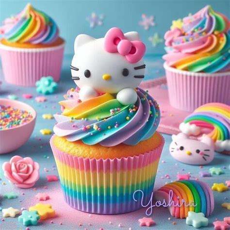 Buon Compleanno Hello Kitty Cupcake Kit Di Requisiti Per Feste Hello