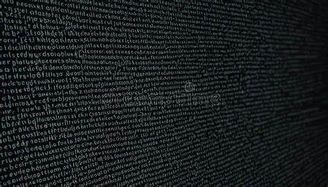 Black Background Hacker Code Stock Image Image Of Text Computer