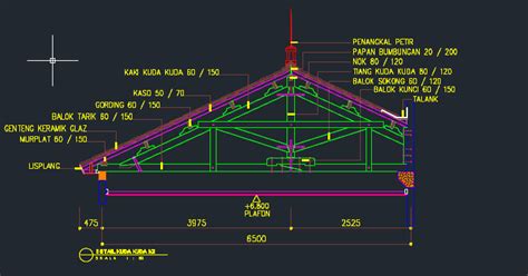 Download Detail Kuda-kuda Kayu AutoCAD [Gratis] ~ Area TEKNIK SIPIL